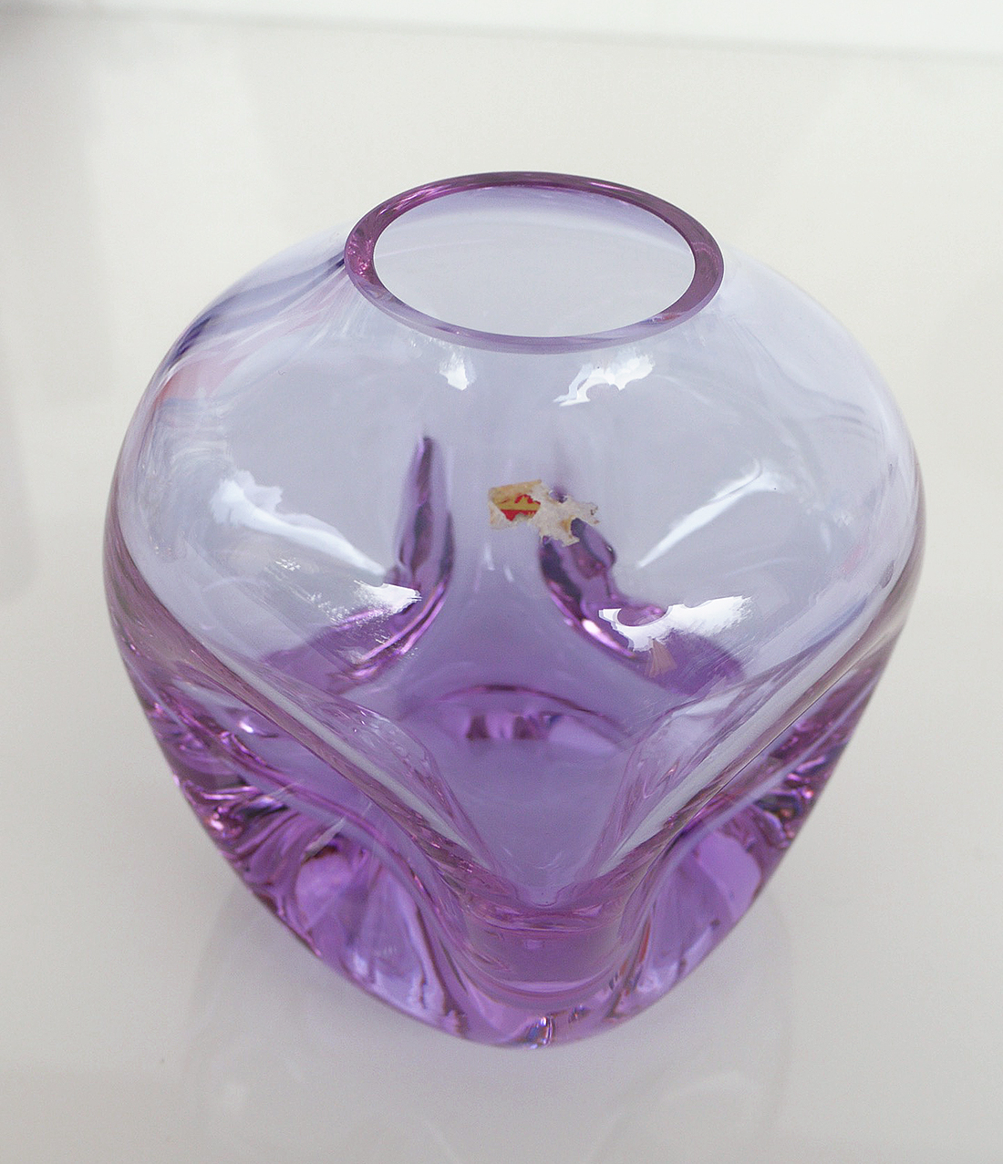 Hand Blown Scultpural Alexandrite Neodymium Glass Vase 1970's | eBay